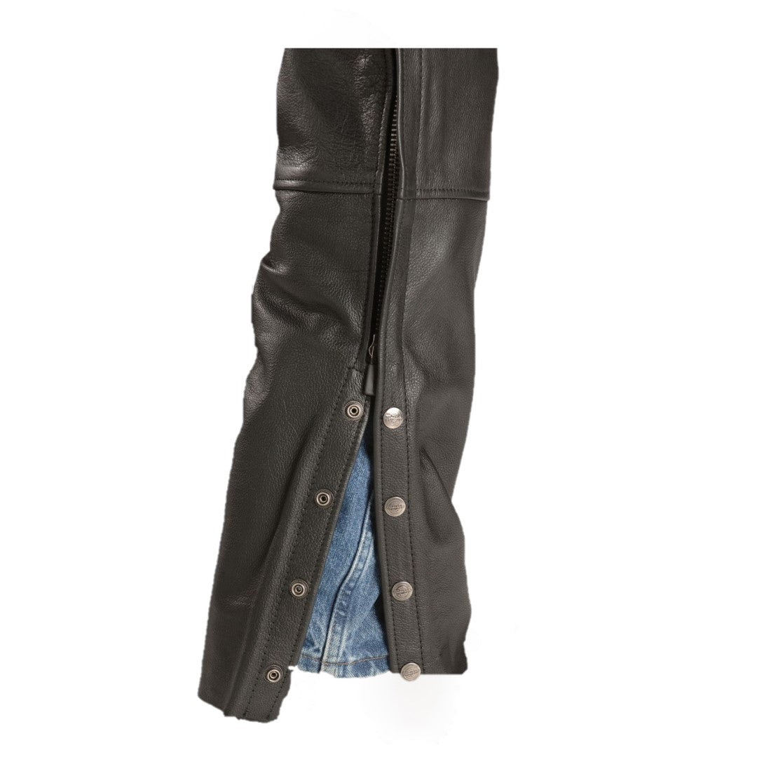 Men Real Leather Chaps With Detachable C. Piece Bikers Leather Chaps ...