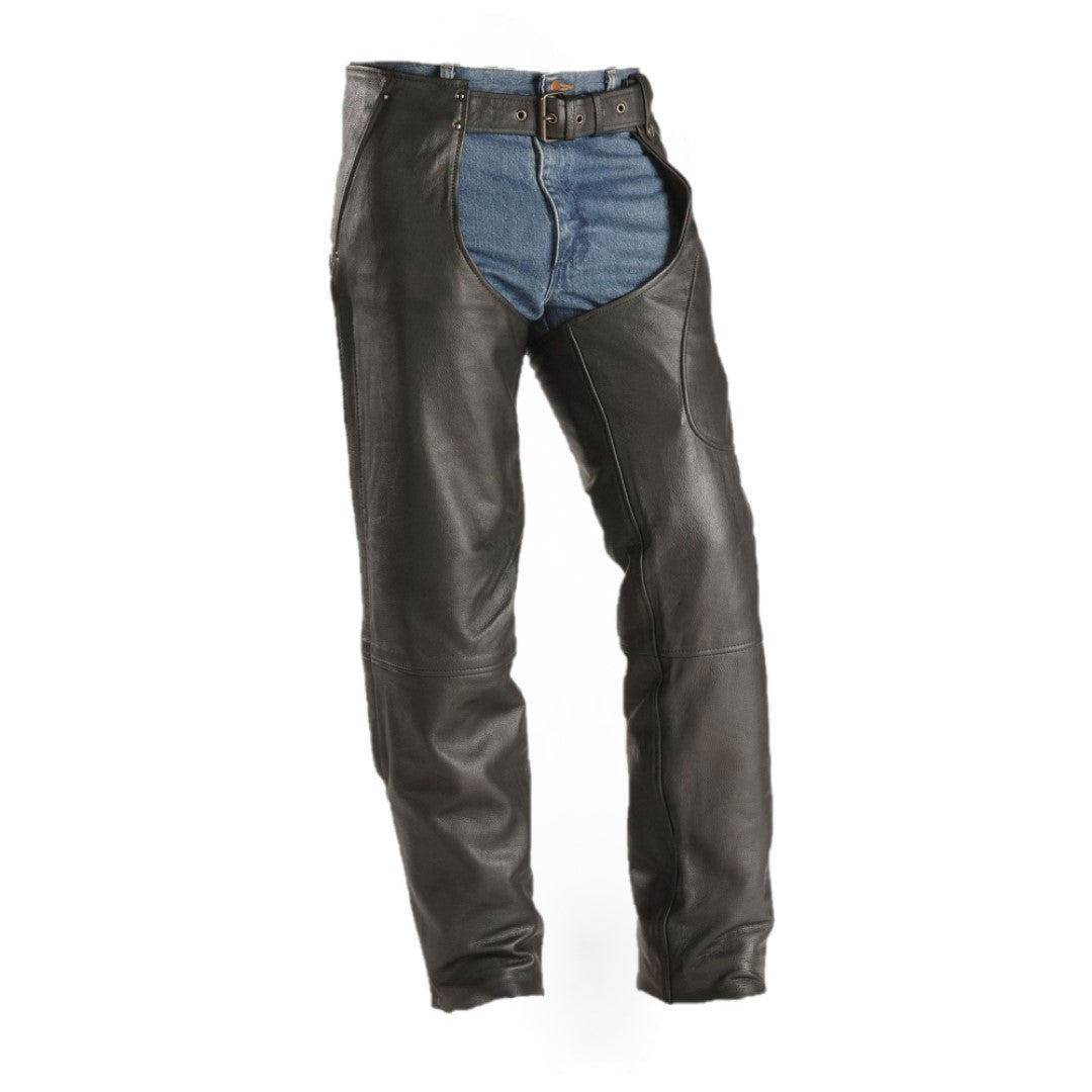 Men Real Leather Chaps With Detachable C. Piece Bikers Leather Chaps ...