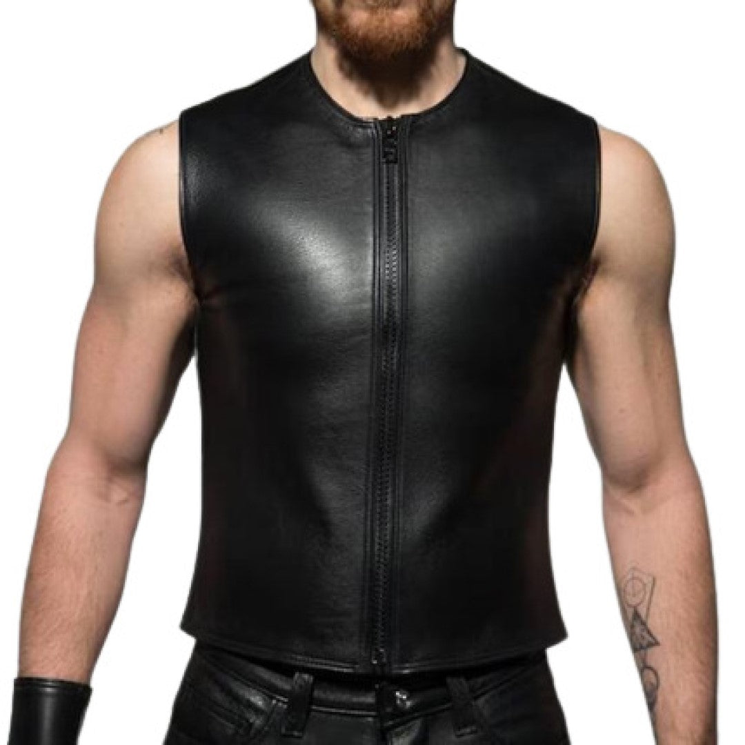 Leather Vest Made With Soft Sheep Skin Leather – Leather Wardrobe
