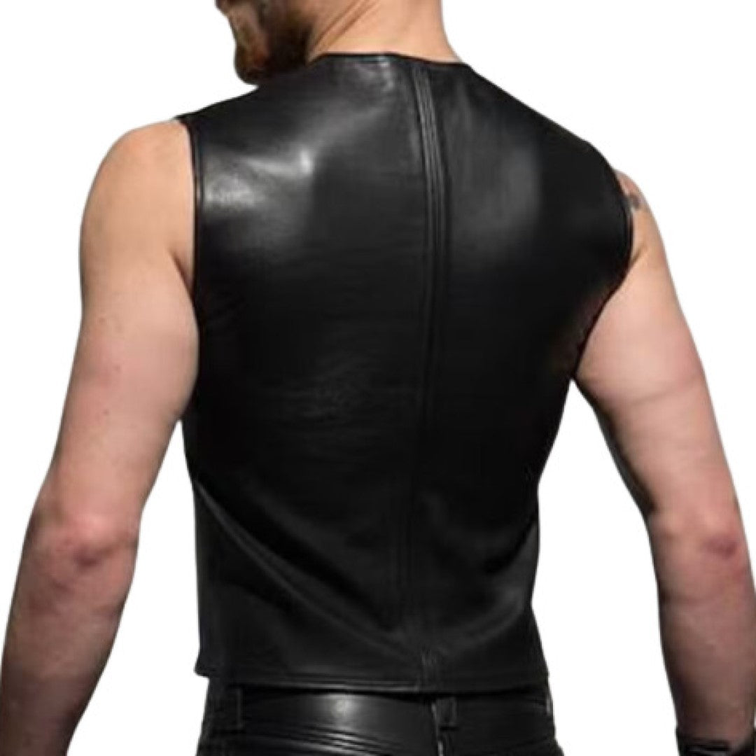 Leather Vest Made With Soft Sheep Skin Leather – Leather Wardrobe