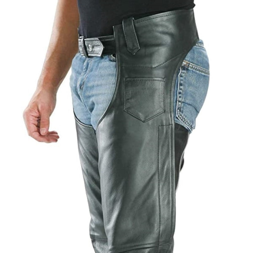 Leather Chaps Black Advanced Dual Comfort Leather Chaps – Leather Wardrobe